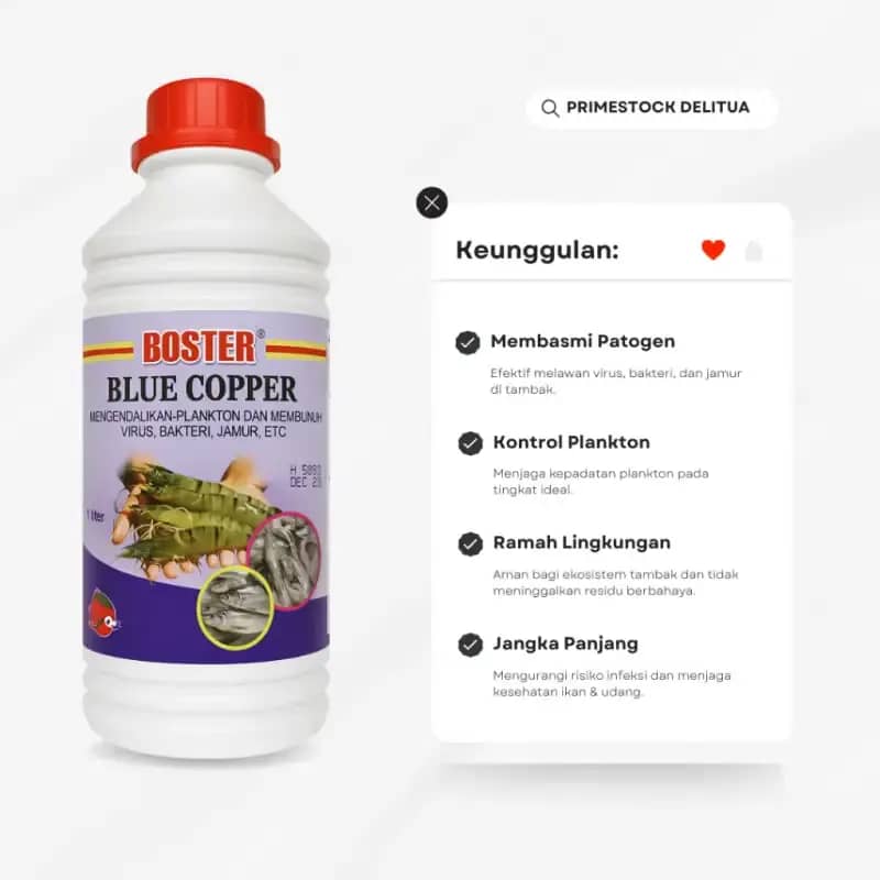 Jual Boster Blue Copper 1 Liter - Antiseptik & Pengendali Plankton ...