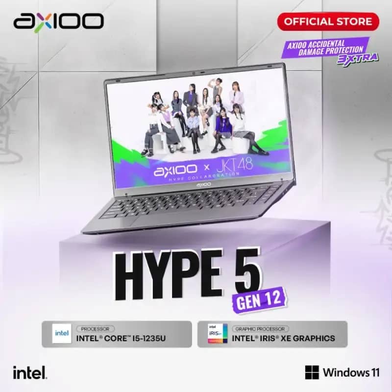 Promo Axioo Mybook Hype 5 G12 Notebook - Black ( I5-1235u / 8gb / 256gb ...