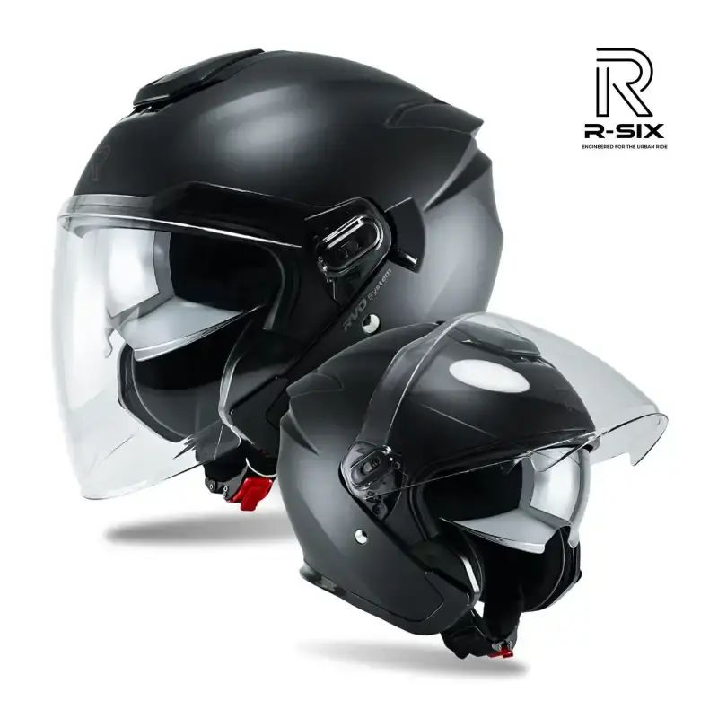 Jual Helm Rsix Revolt X Motorcycle Half Face Double Visor Helm Pria Dan ...