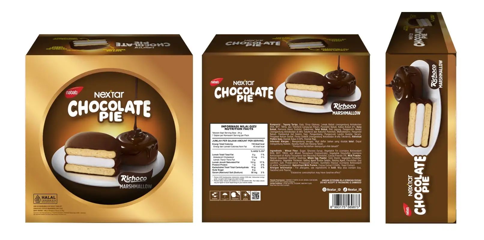 Promo Nextar Chocolate Pie Jar [168 G] Diskon 30% Di Seller Nabati ...
