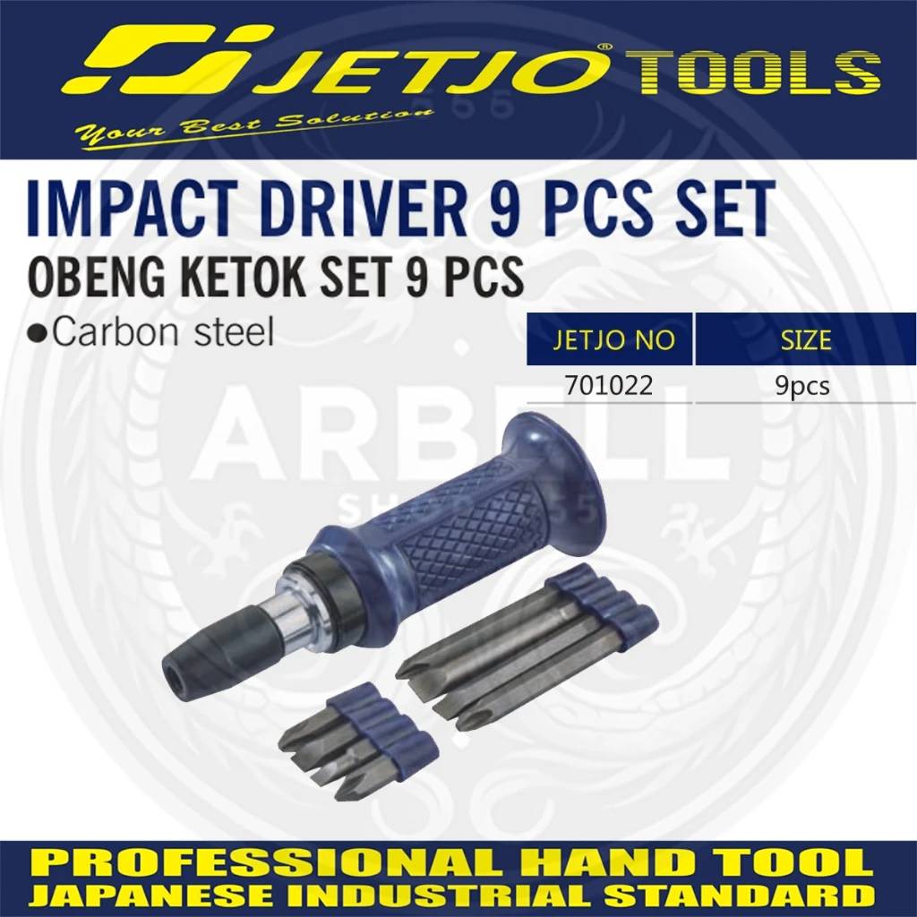 Jual Impact Driver Set 9 Pcs Pn 701022 Obeng Ketok 9 Pcs Original ...