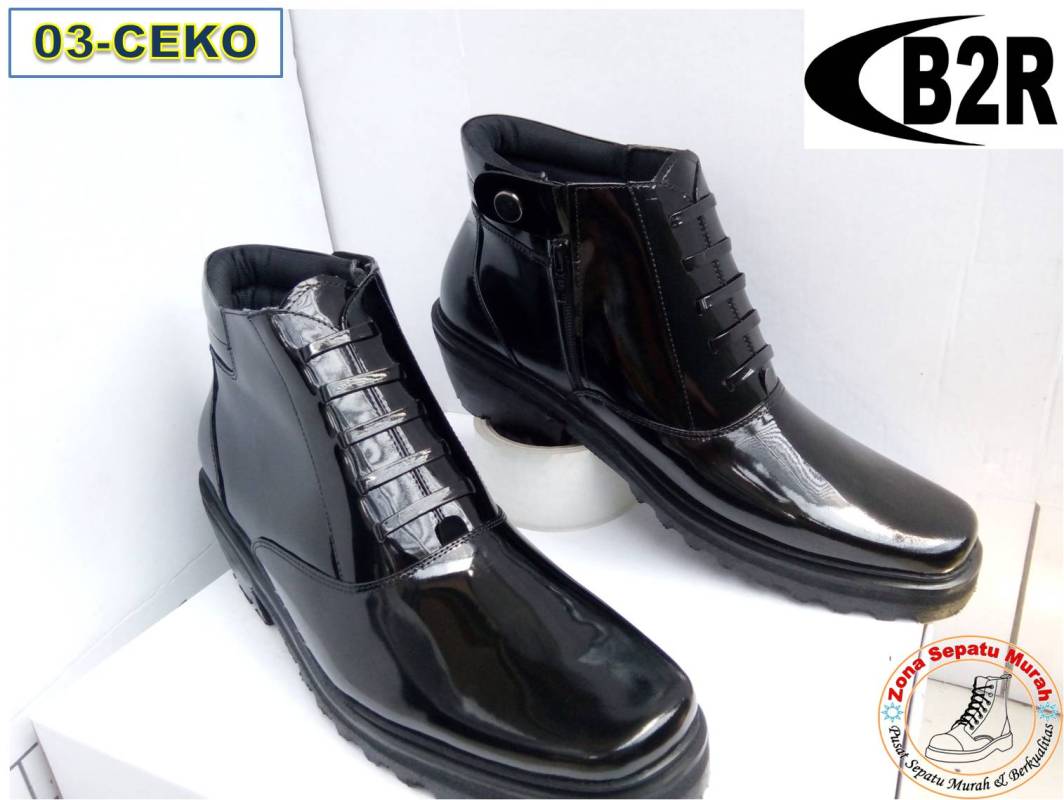 Jual Sepatu Pdh B2r Perwira Tinggi Seri 03ceko Kulit Asli Mengkilap ...