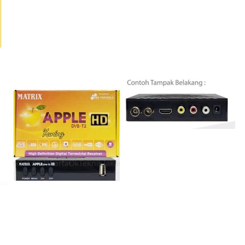 Promo Set Top Box Matrix Apple New Apple Kuning Dvb-T2 2022 Ver Diskon ...