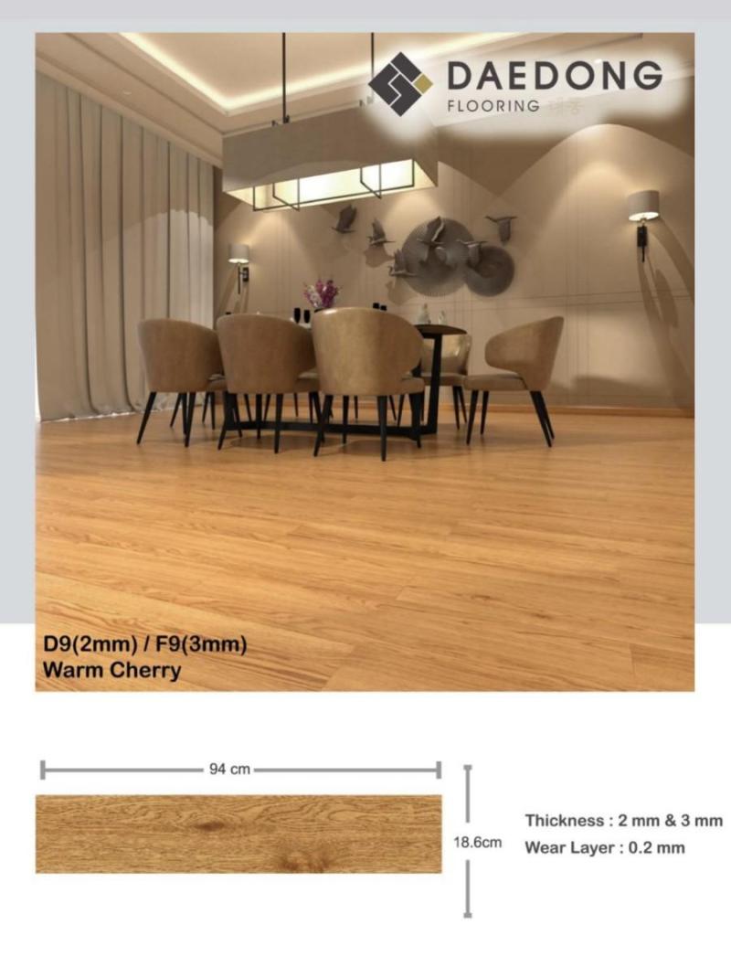 Jual Lantai Vinyl Motif Kayu Tebal 3 Mm Luas 2.45m2 Berkualitas Korea ...