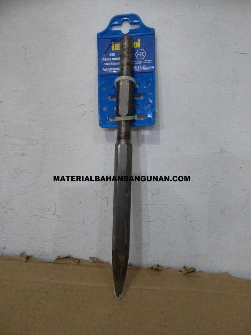 Jual Mata Bor Chisel Hex Point 17 X 280 Mm Jack Hammer Lancip Langsol ...