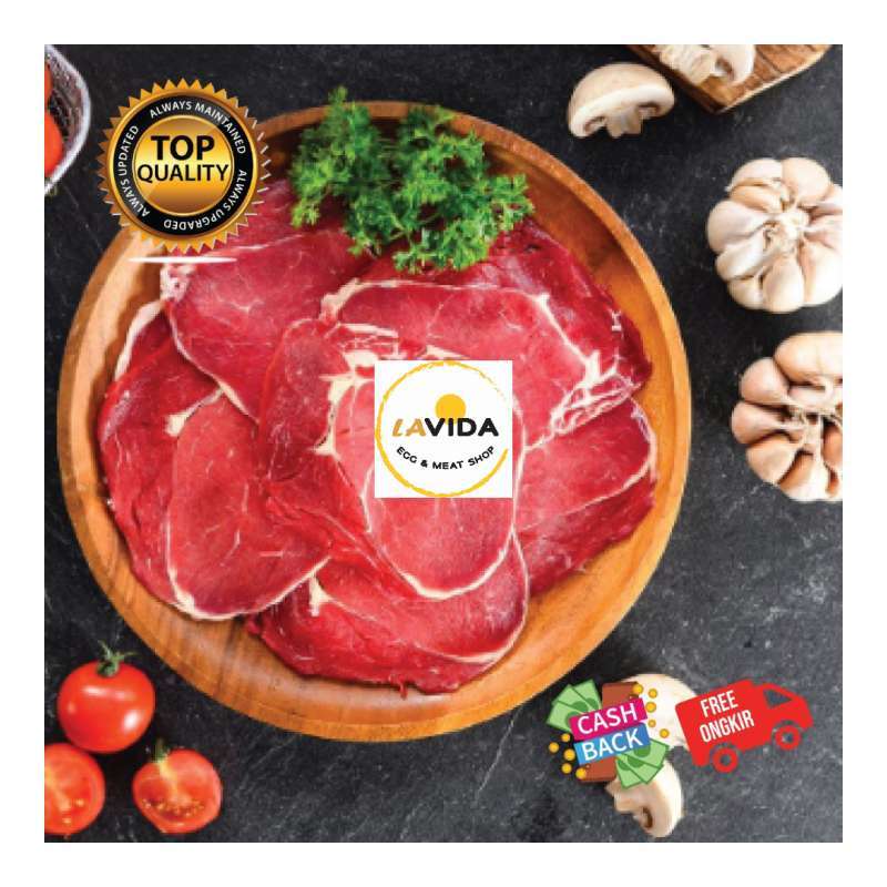 Jual Ribeye Beef Slice Lean Meat Cocok utk Sukiyaki & Grill - 500Gr di ...