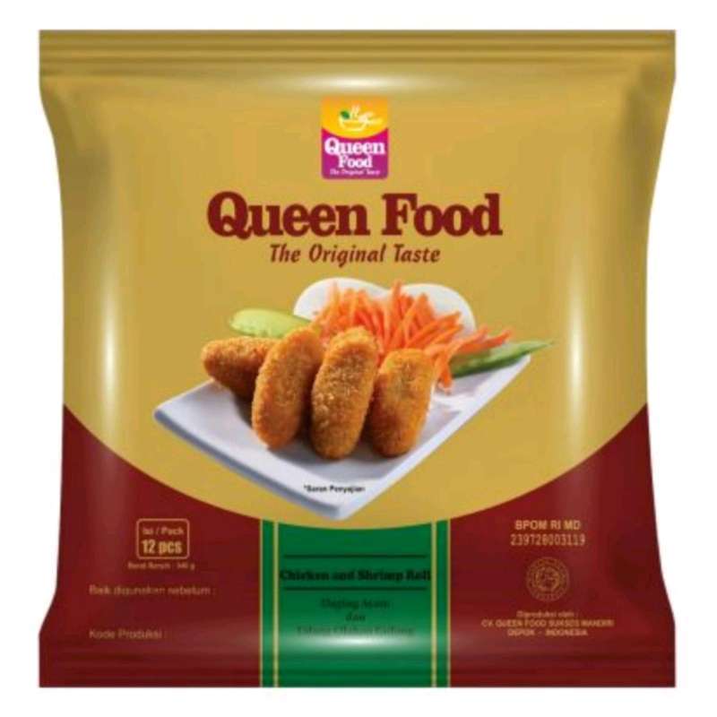 Jual QUEEN FOOD Chicken Shrimp Rool di Seller INDO FROZEN - Pejuang ...