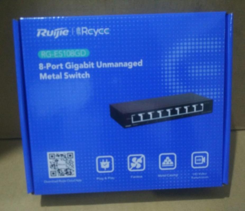 Jual RUijie Reyee RG-ES108GD Switch Hub 8 Port GIGABIT Metal case di ...