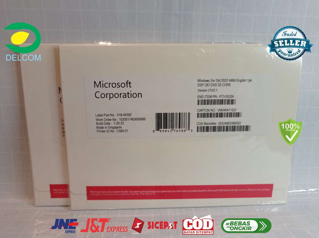 Jual Windows Server 2022 Standard - Datacenter 32 Core Original Package ...