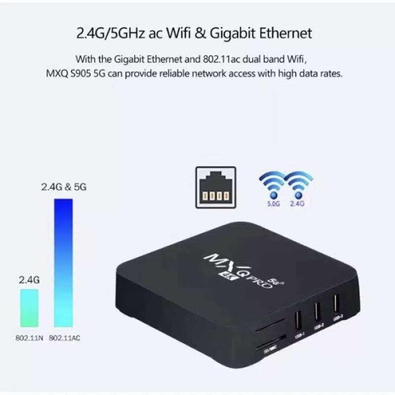 Jual Android Tv Box Mxq Pro 4k 5g - Smart Tv Box Media Player - Tv Box ...