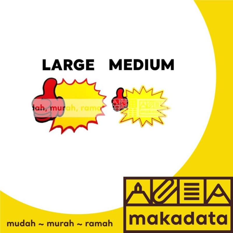Jual PRICE TAG SALE SIGN | LABEL KERTAS PROMOSI HARGA ( LARGE 5A) MURAH ...