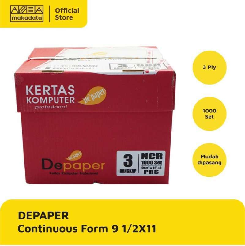 Jual Continuous Form 3 Ply Depaper Original Harga Termurah Mei 2024 ...