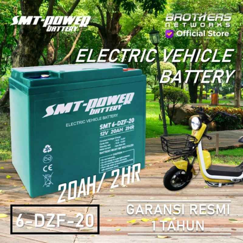 Promo BATTERY SMT 6-DZF-20 12V 20AH 2HR - AKI SEPEDA LISTRIK SELIS ...