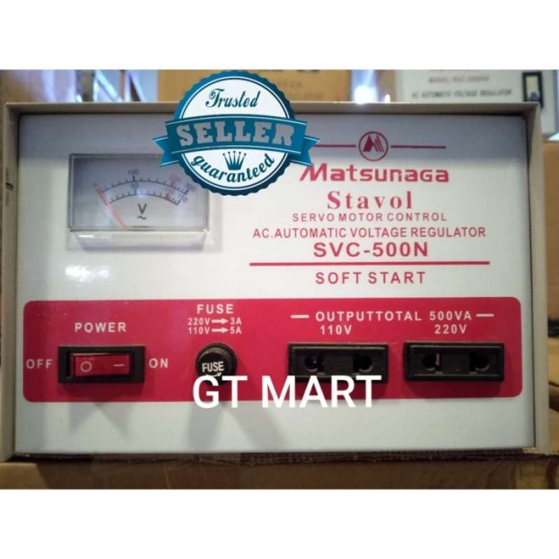 Promo Stabilizer MATSUNAGA Stavol 500 watt Servo Motor/ Soft Start ...