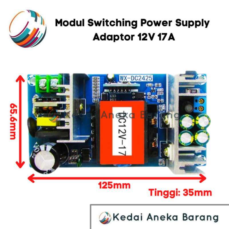 Promo Module Modul Switching Power Supply 12v 17a Ac-dc Ac - Dc Adaptor ...