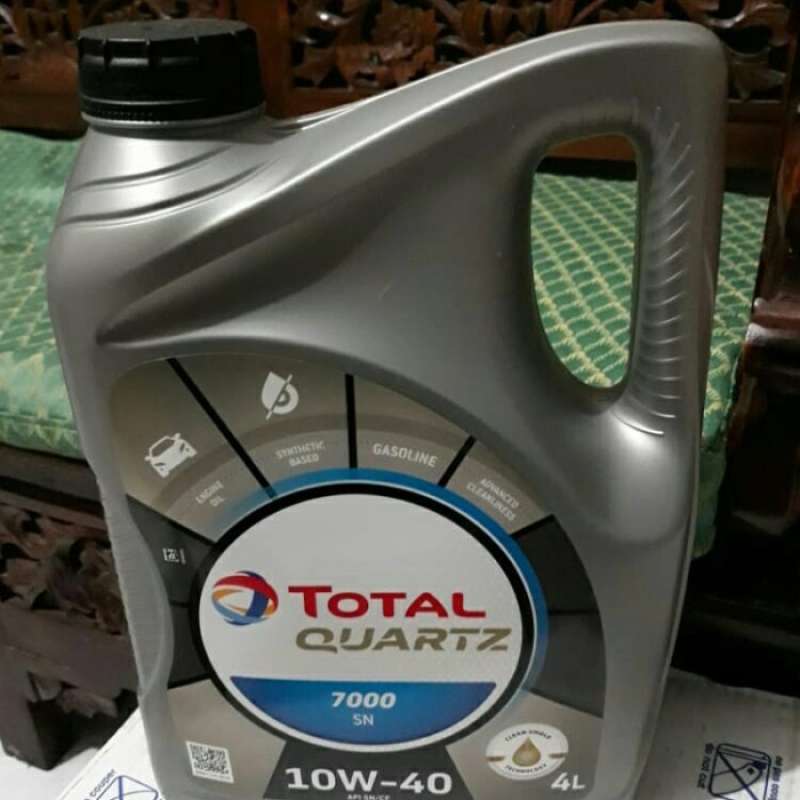 Jual Total Quartz 7000 10W40/Oli Total/Oli Mesin Mobil 10W40 Kemasan ...