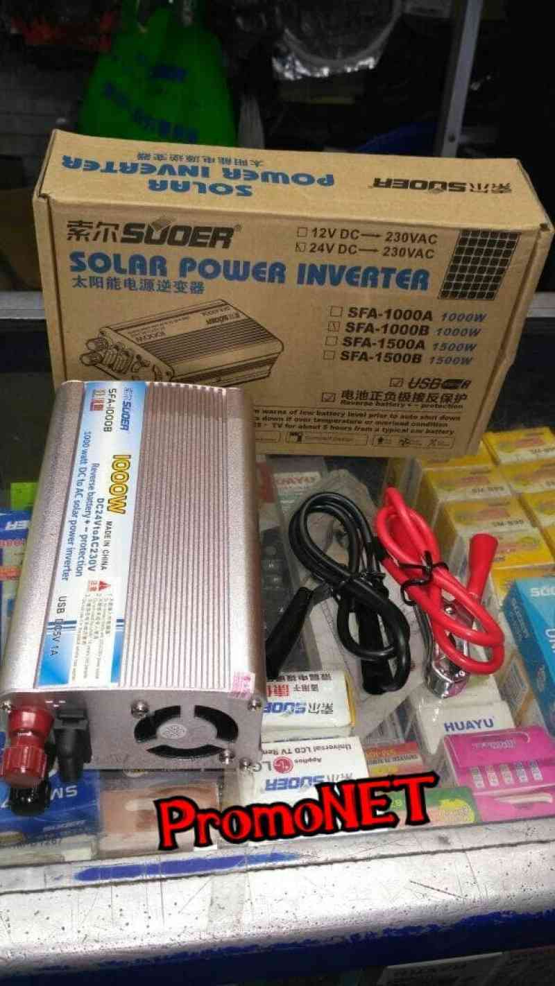 Promo Power Inverter 1000 Watt 24 Volt ( 1000w / 24v ) Sda Merk Suoer ...