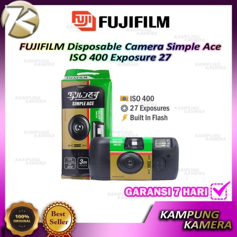 Promo Fujifilm Simple Ace Disposable Camera Iso 400 Exposure 27 ...