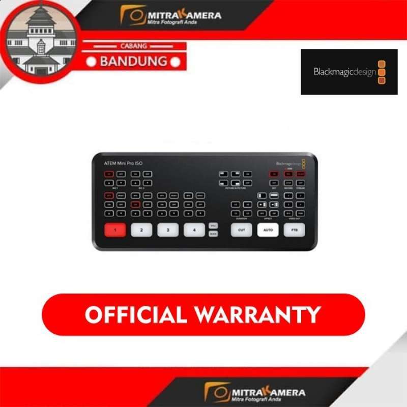 Promo BLACKMAGIC DESIGN ATEM MINI PRO ISO HDMI LIVE SWITCHER 4 CHANNEL ...