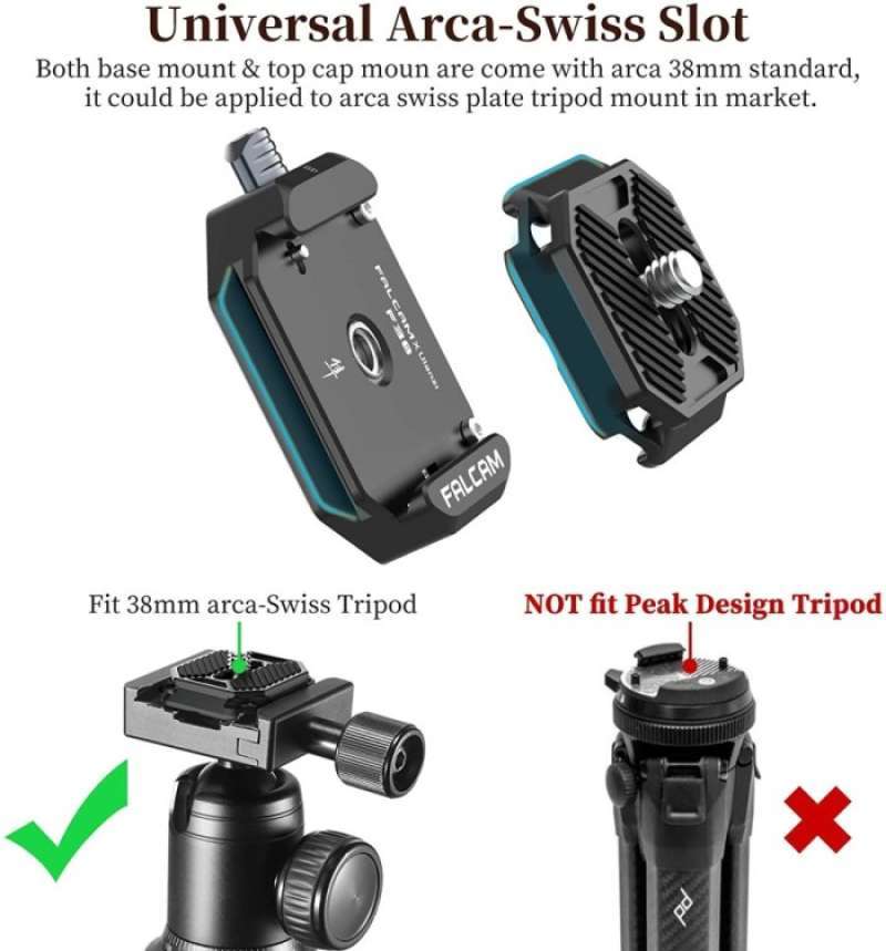 Jual Ulanzi Falcam F38 Quick Release System With Universal Arca Swiss ...