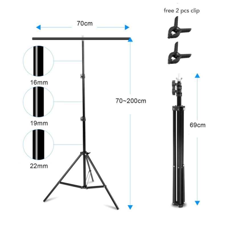 Promo Stand Background Backdrop Photography T-Shape / Tiang Green ...