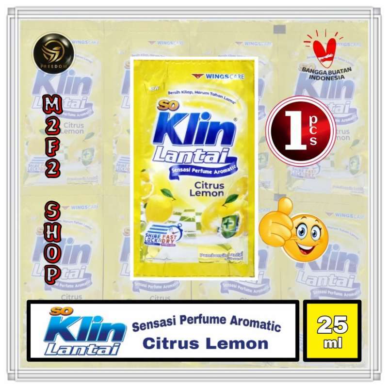 Promo So Klin Lantai Aromatic Citrus Lemon | Kuning - 25 ml (Kemasan ...