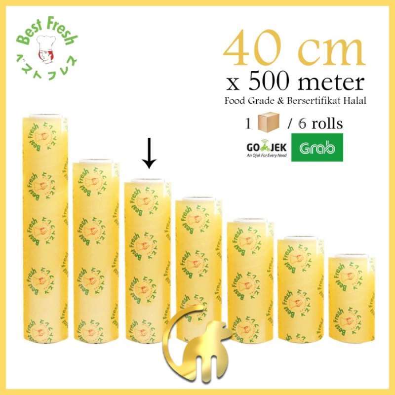 Jual [1 Dus] Best Fresh Plastik Wrapping Film Premium 40 Cm X 500 M di ...
