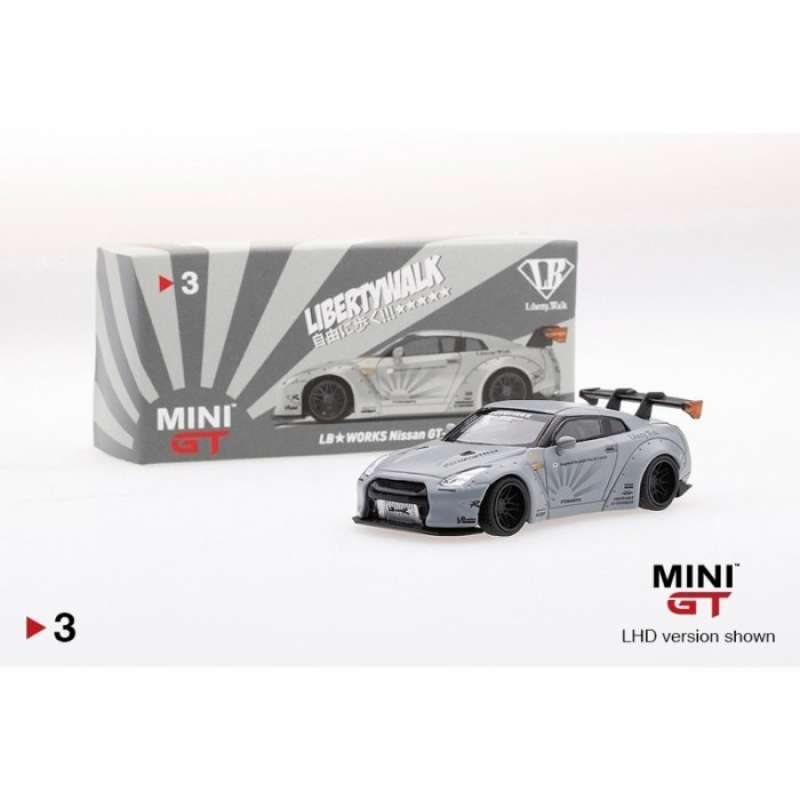 Promo Mini Gt Minigt Lb Works Lbwk Nissan Gtr R35 Matte Grey Mgt 3 Lhd - Multicolor Diskon 17% ...