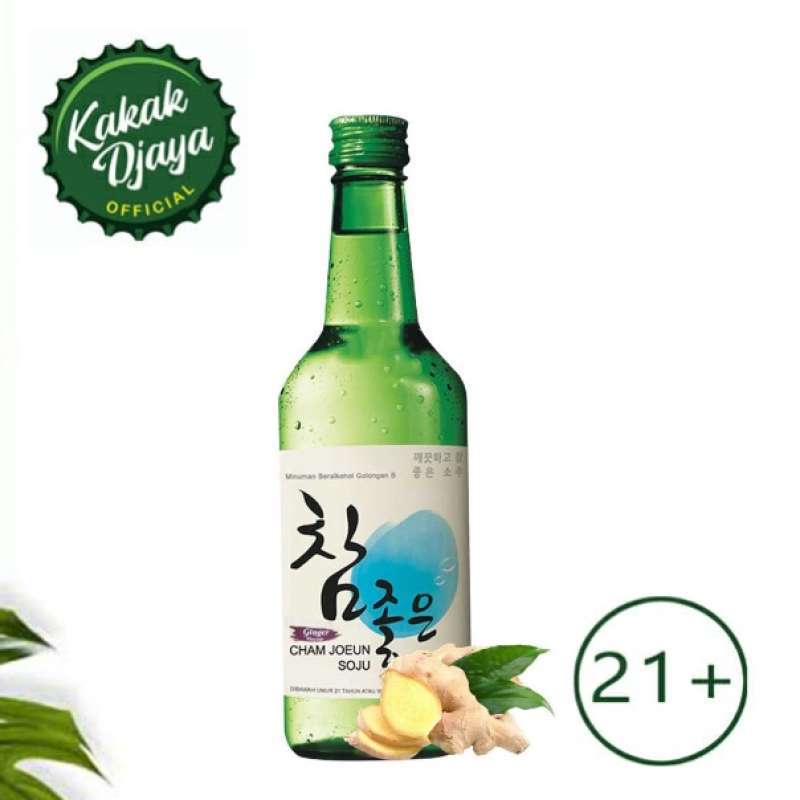 Jual Chamjoeun Soju Ginger Jahe 360 ml Soju Chamjoeun Cham joeun Ginger ...