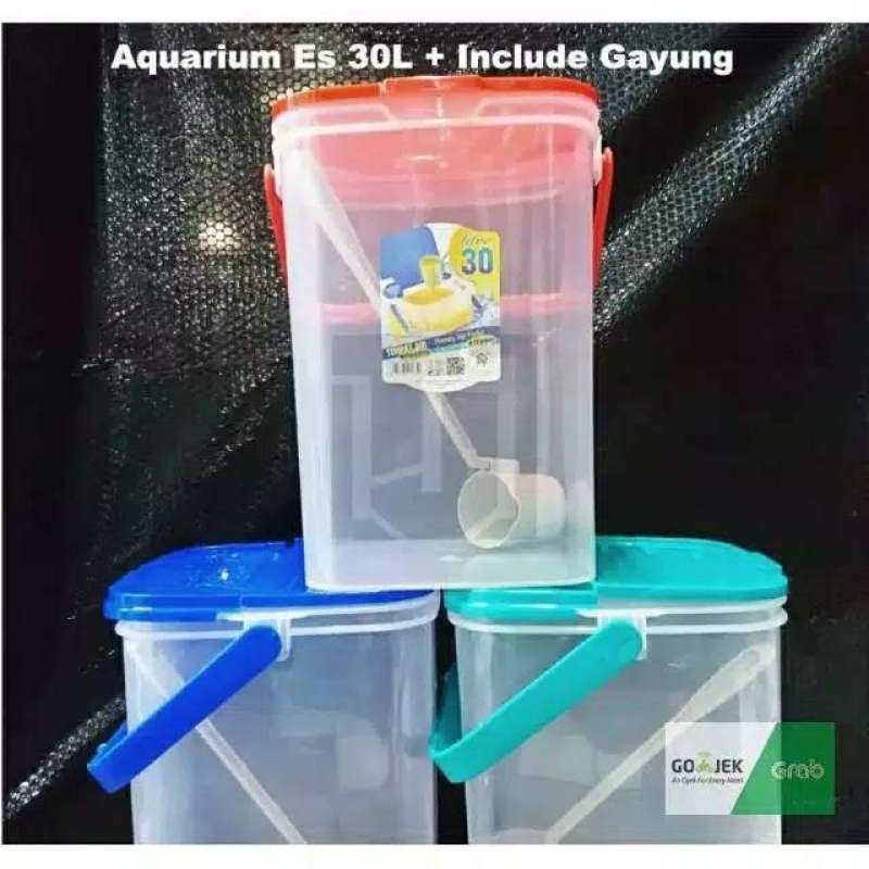 Promo Aquarium Es Kelapa / Aquarium Es Buah / Tempat Es Buah / Tempat ...