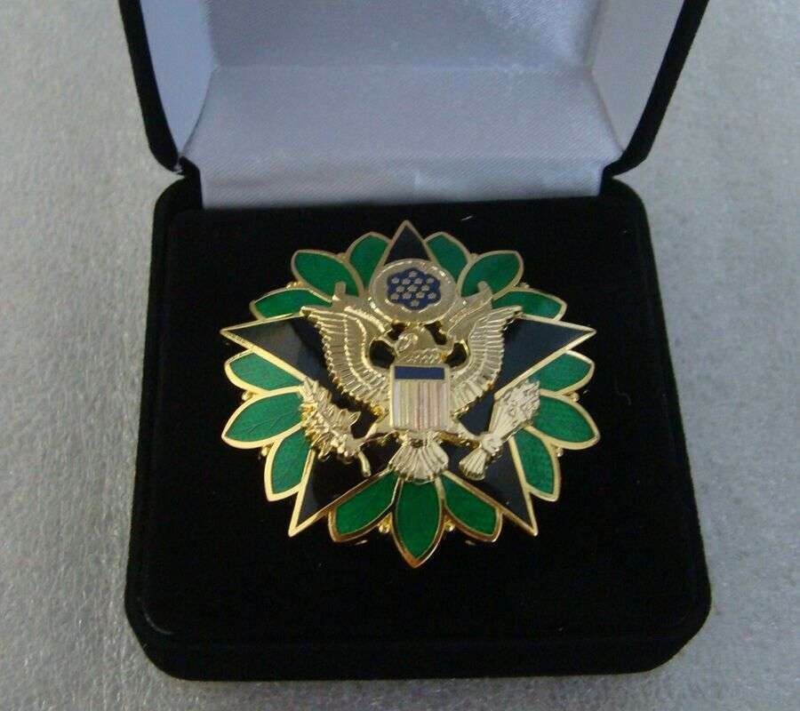 Promo US Army Dod General Staff Officer Rank Brooch Insignia Badge Pin ...