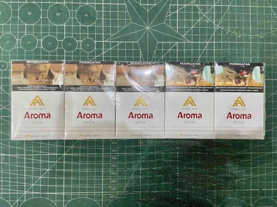 Promo Rokok AROMA MILE 16 Batang / SLOP / 10 Bungkus Diskon 14% di ...