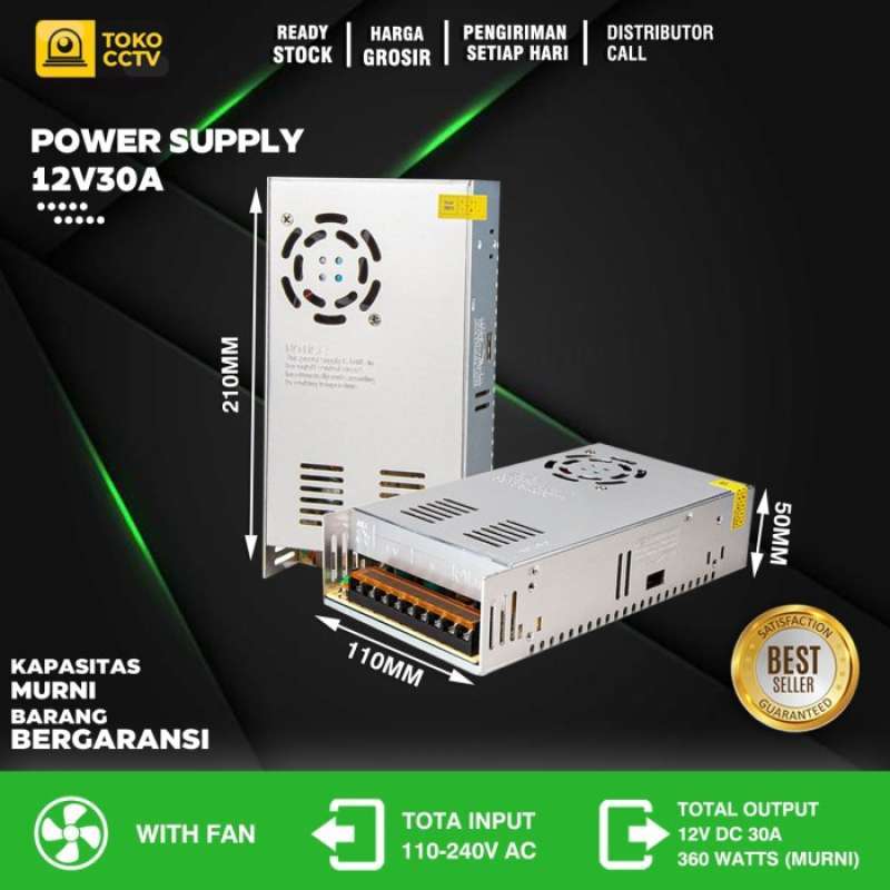 Promo Power Supply 30a Jaring Adaptor Switching 12volt 30amper Psu 30a ...