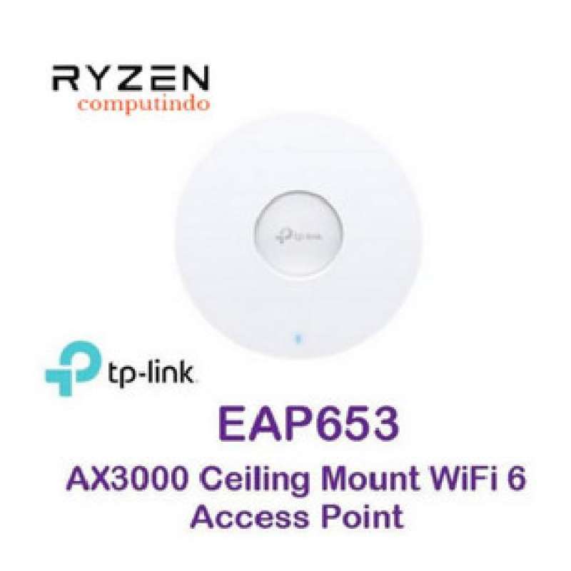 Jual TP-LINK EAP653 AX3000 CEILING MOUNT WIFI 6 ACCESS POINT-TPLINK ...
