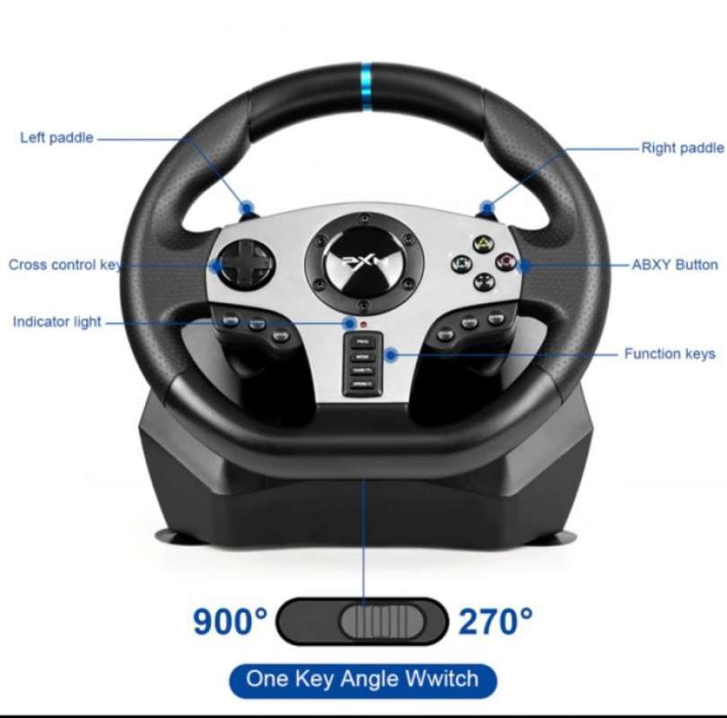 Jual Stir Pxn V9 Steering Wheel Clutch Shifter Mirip Logitech G29 Di ...