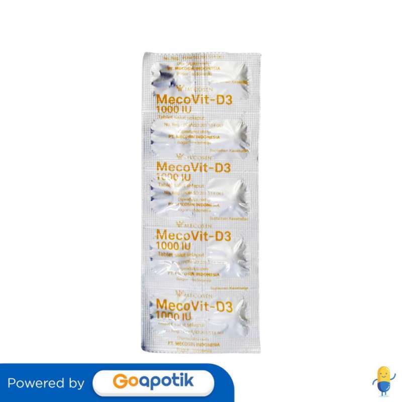 Jual Mecovit-d3 1000iu Strip 10 Kaplet Di Seller Apotek Auriza 2 ...