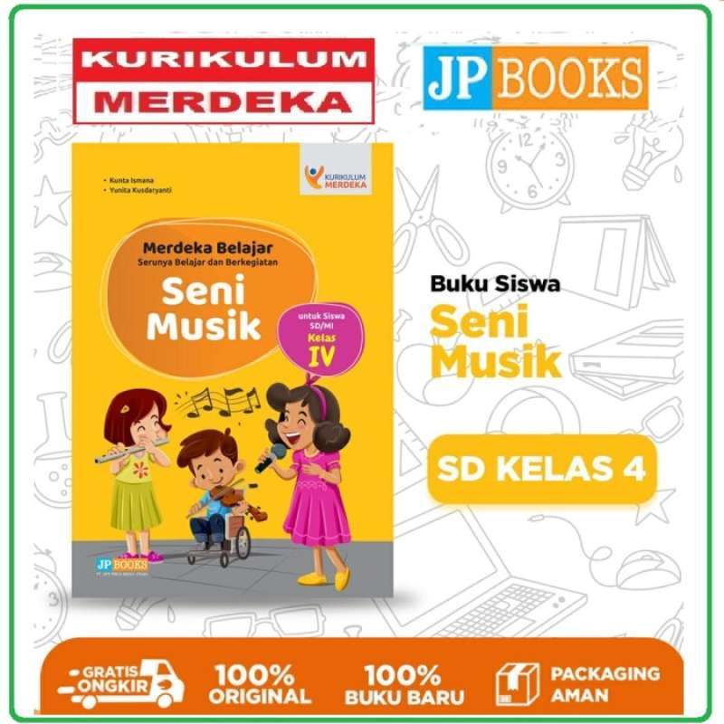 Promo Buku Sekolah Seni Musik SD/MI Kelas 4 Kur. merdeka JP Books Diskon 22% di Seller INDAH ...