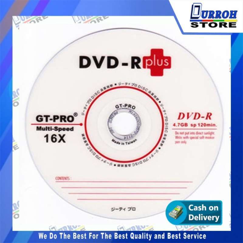 Promo DVD Kosong / CD Disc Blank GT-Pro DVD-R Plus 16x Diskon 20% di ...