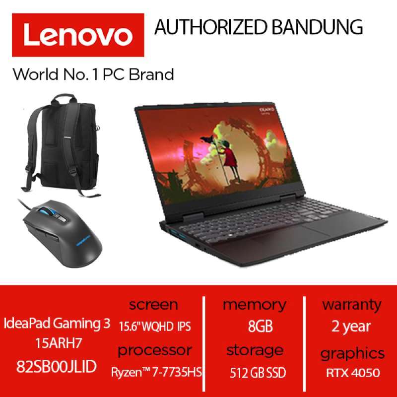 Jual Lenovo Ideapad Gaming 3 15arh7- Jlid Ryzen 7-7735hs 8gb 512gb Ssd ...