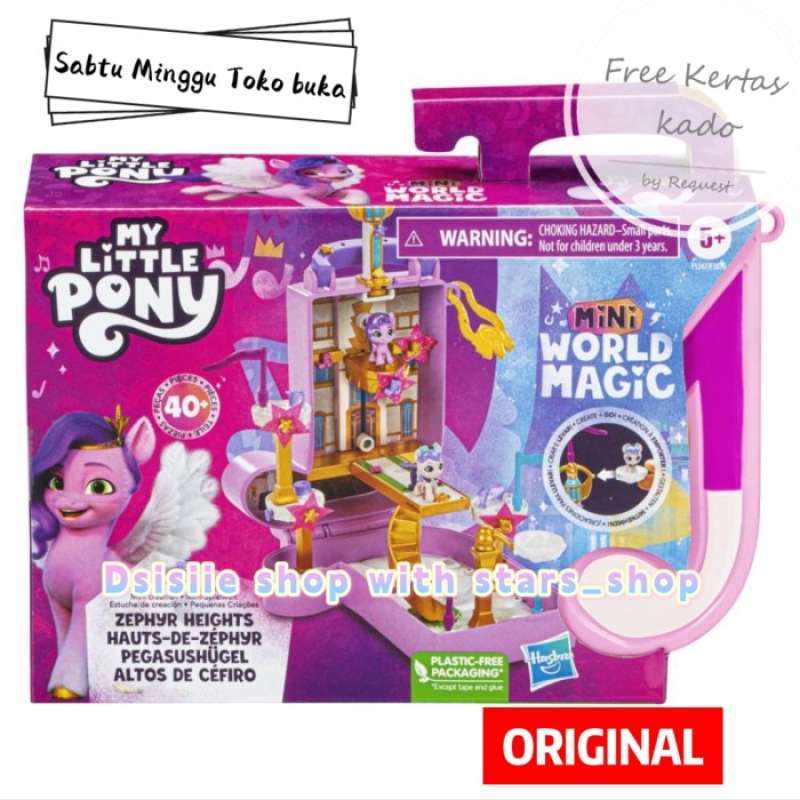 Promo My Little Pony Mini World Magic Compact Creation Zephyr Heights Ori Diskon 23% di Seller ...