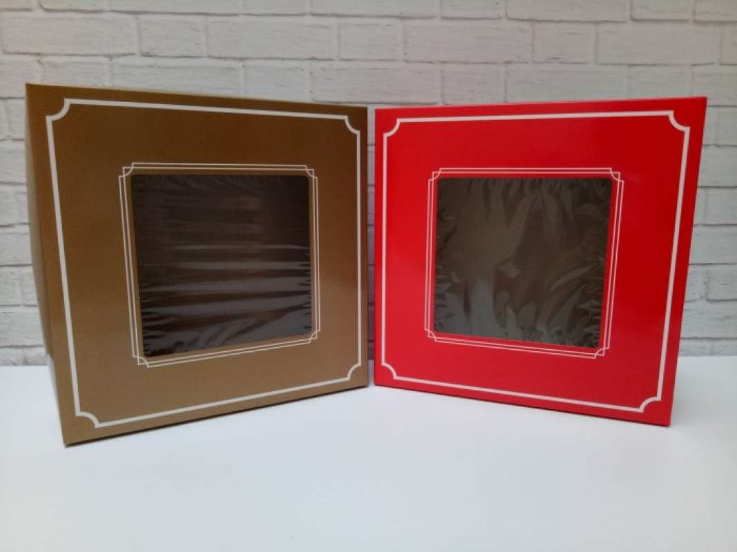 Jual Dus Kue Cake Box Giftbox 25x25x8 Cm Merah Red Polka Special Design ...