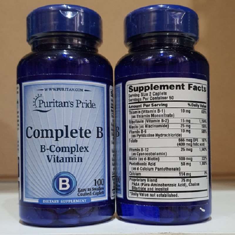 Promo Vitamin B Complex Ibu Hamil Dan Menyusui Isi 100 Caplets Suplemen ...