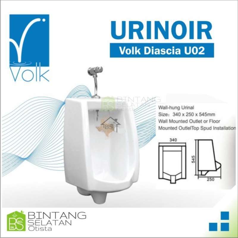 Jual Urinal Wc Pria/ Urinoir Kamar Mandi Fullset Push Kran Volk Diascia ...