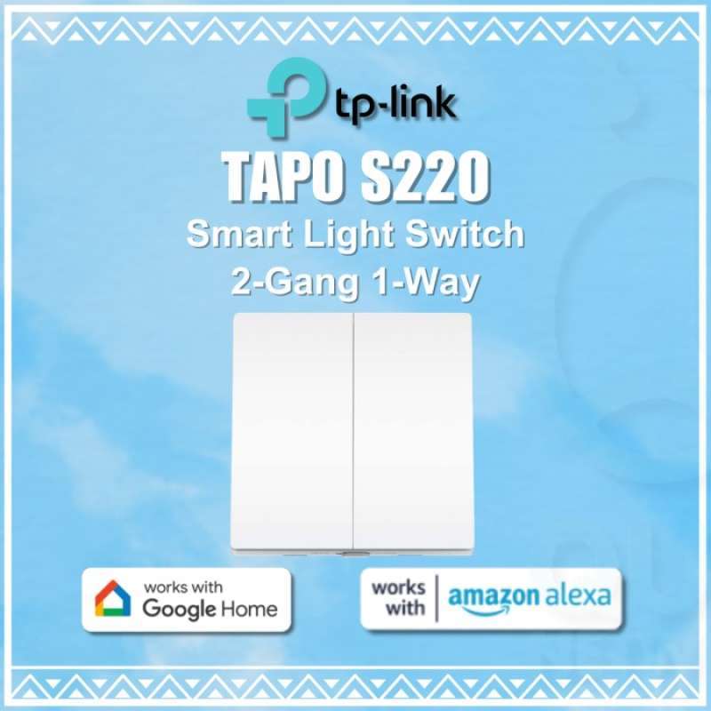 Promo TP-LINK TAPO S220 SMART LIGHT SWITCH 2-GANG 1-WAY Diskon 23% di ...