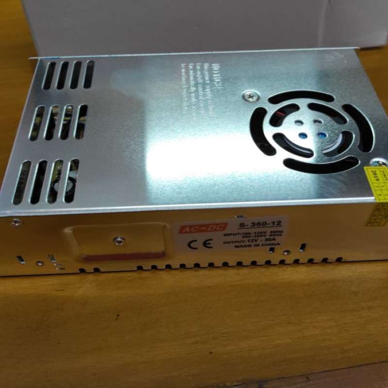Promo Power Supply Switching LED CCTV 12V 30A 12 Volt 30 Ampere Diskon ...