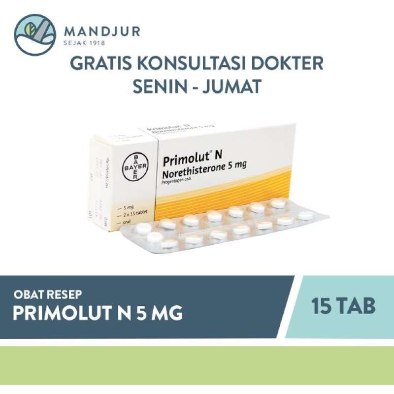 Jual Primolut N 5 mg 15 Tablet di Seller Apotek Mandjur Official Store ...