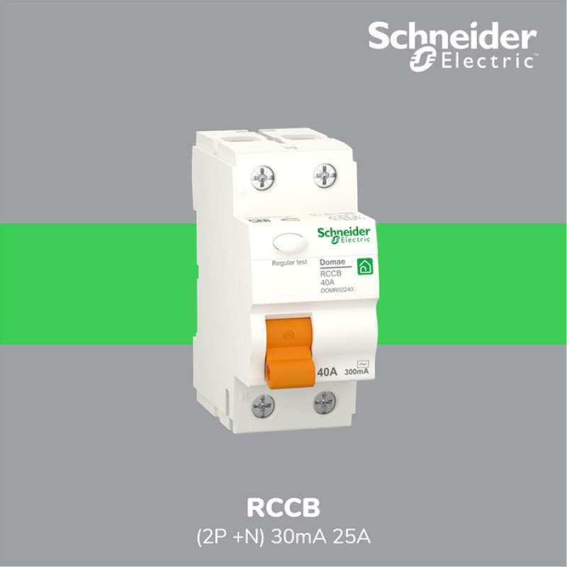Promo Schneider Domae Rccb Elcb 25A - 2P - 30MA - DOMR01225 ...