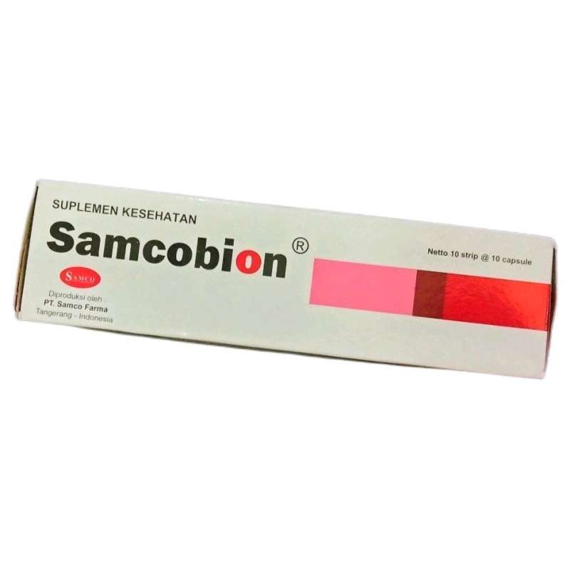 Jual Samcobion - Suplemen Vitamin Zat Besi & Mineral (100's /dus) Di ...