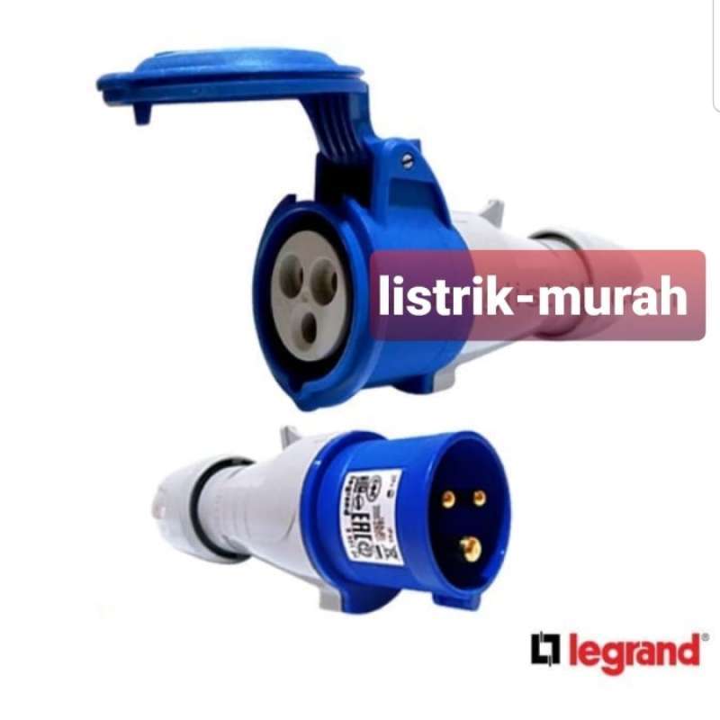 Promo Legrand Set 555214 Mobile Socket + 555234 Plug 1 Phase 32A 2P+E ...