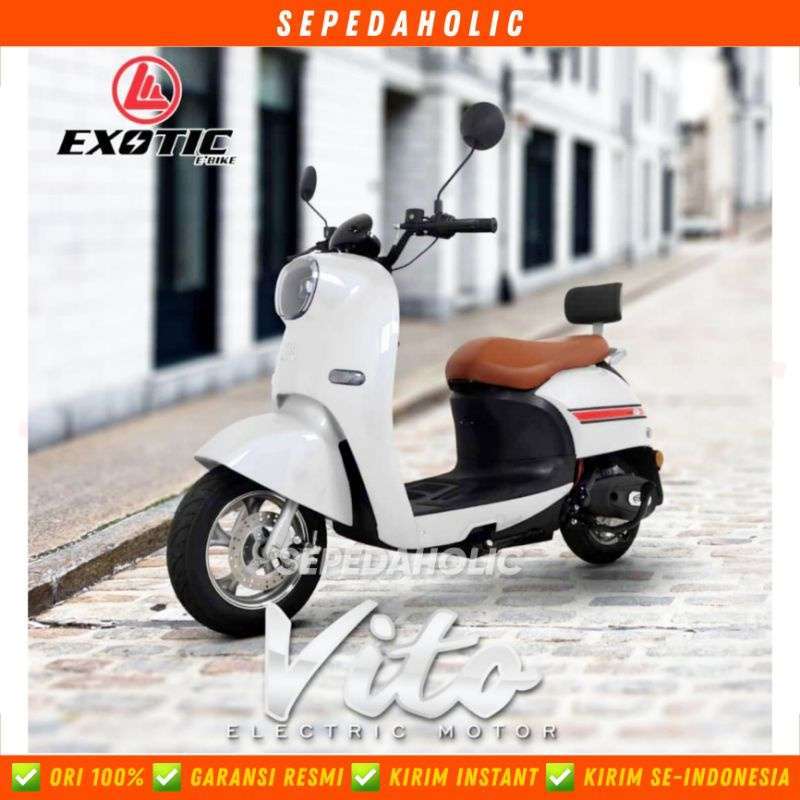 Promo Sepeda Motor Listrik Exotic Vito Electric E Bike 1000 Watt Model Scoopy Diskon 3% Di ...